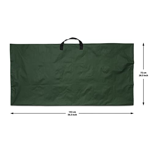 RUAFOX Garden Leaf Tarp With Handles Converts Into Reusable Yard Waste Bag 56.5β L x 56β W - Comes With Claw Garden Gloves