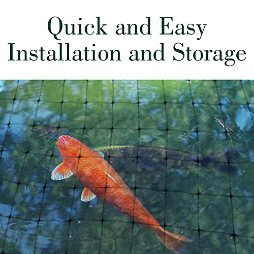 Dalen Pond & Pool Netting – Outdoor Water Garden Cover – Protective Mesh for Fish & Aquatic Life - 3/8" Mesh - (7′ x 10′)