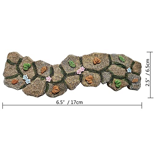 Fairy Garden Walkway Path, Miniature Pathway, Fairy Garden Accessories, Stone Path,Dollhouse Way, Micro Garden Path Road for Fairy Garden, Enchanted Garden Path