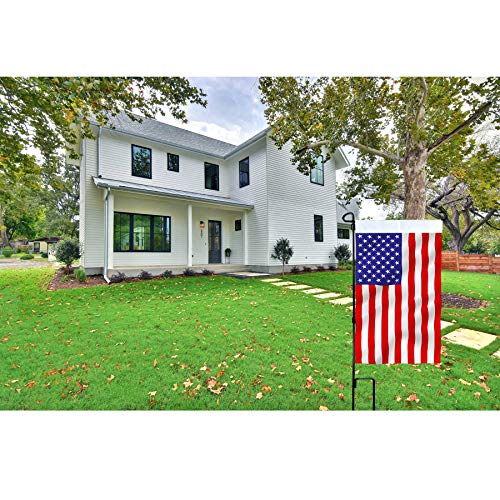 Garden Flag Stand-Holder-Pole with Flag Stopper and Clip Waterproof Powder-Coated Paint for House Flags,Decorative Flags,Yard Flags,Seasonal Flags