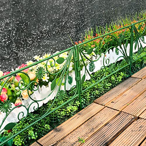 Garden Fence Panels, Rustproof Decorative Panel Barrier, Small No Dig Garden Fencing, Garden Border for Yard Landscape Outdoor Decor