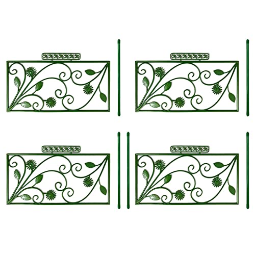 Garden Fence Panels, Rustproof Decorative Panel Barrier, Small No Dig Garden Fencing, Garden Border for Yard Landscape Outdoor Decor