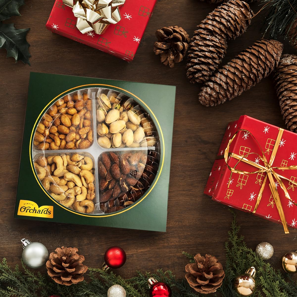 Nuts Gift Basket - Gift Basket of Cravings Gourmet Nuts Collection, Healthy Kosher Snacks, Premium Mixed Nuts Gift Box Bouquet Platter Perfect for Holiday Gifts.