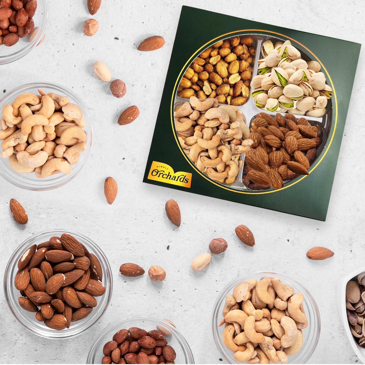 Nuts Gift Basket - Gift Basket of Cravings Gourmet Nuts Collection, Healthy Kosher Snacks, Premium Mixed Nuts Gift Box Bouquet Platter Perfect for Holiday Gifts.