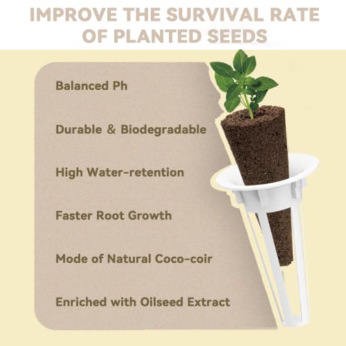Herb Seed Starter Pod Kit Plant for AeroGarden,MUFGA, inbloom 5 Pods Hydroponics Growing System, Indoor Garden, 7-Pods (300+ Seeds Included Basil, Parsley, Oregano, Thyme, Mint, Cilantro, and Dill)