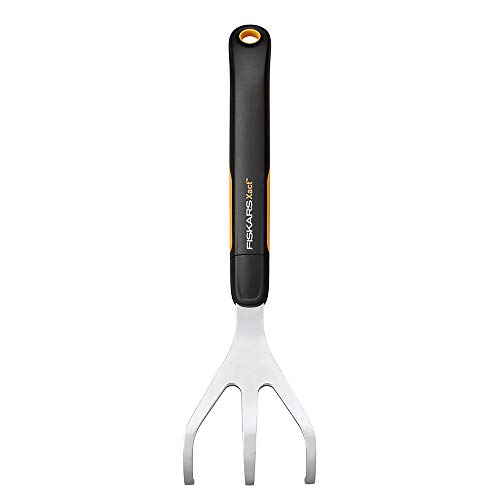 Fiskars 315510-1001 Xact Hand Garden Cultivator, Black/Slivler