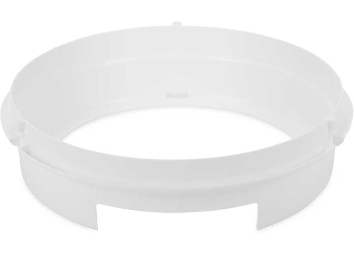 Camco 9-inch Pop-A-Plate Plastic Plate Dispenser | Ideal for Compact Spaces, RVs and Trailers | Mounts Under Cabinets or Shelves | White (57001)