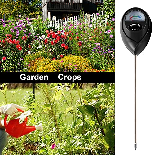Fpxnb 2 Packs Soil Moisture Meter, Plant Water Meter for House Plants, Soil Tester Test Kit Soil for Garden Lawn Farm Indoor & Outdoor Use, No Battery Required (Black & Green)