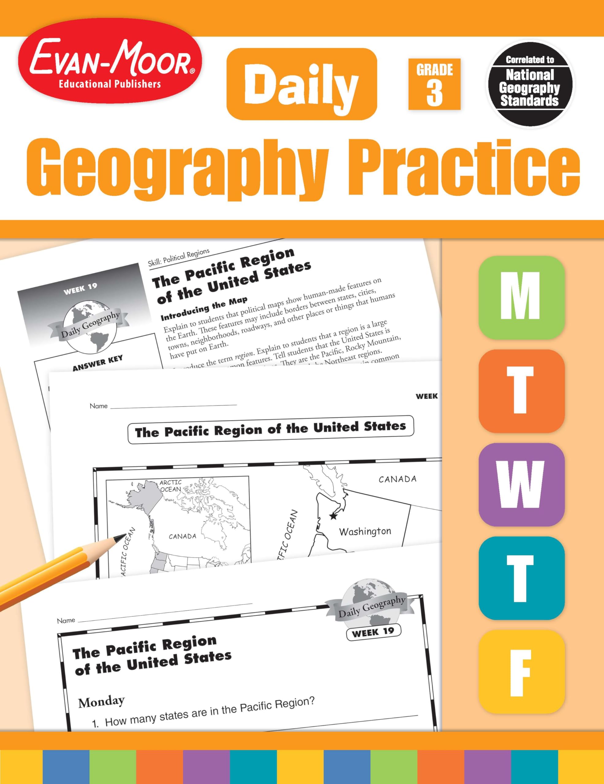Daily Geography Practice ,Grade 3