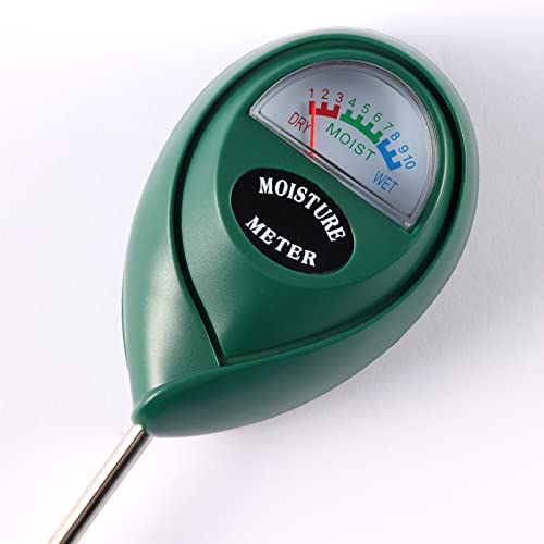 Fpxnb 2 Packs Soil Moisture Meter, Plant Water Meter for House Plants, Soil Tester Test Kit Soil for Garden Lawn Farm Indoor & Outdoor Use, No Battery Required (Black & Green)