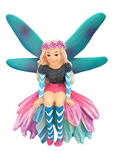 GlitZGlam Katrina The Garden Fairy β a Miniature Fairy Statue for Your Fairy Garden and Miniature Figurines