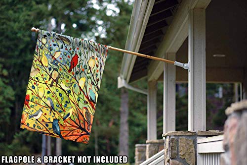 Toland Home Garden 109537 Tree Birds Spring Flag 28x40 Inch Double Sided Spring Garden Flag for Outdoor House summer Fall Flag Yard Decoration