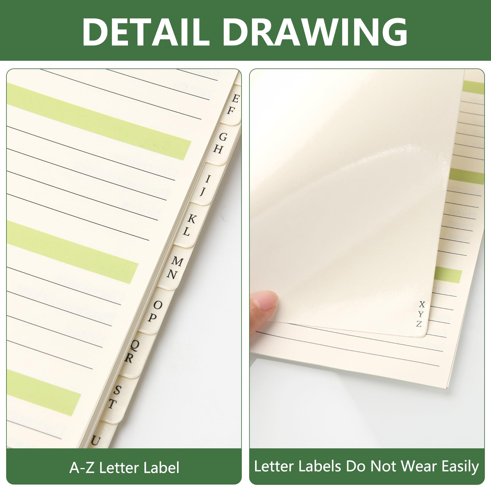 suituts 2 Pack Spiral Bound Address Book with Alphabetical Tabs, 5.8" x 8.2" Telephone Address Book for Contacts, Address and Password Book for Halloween Gift Home Office