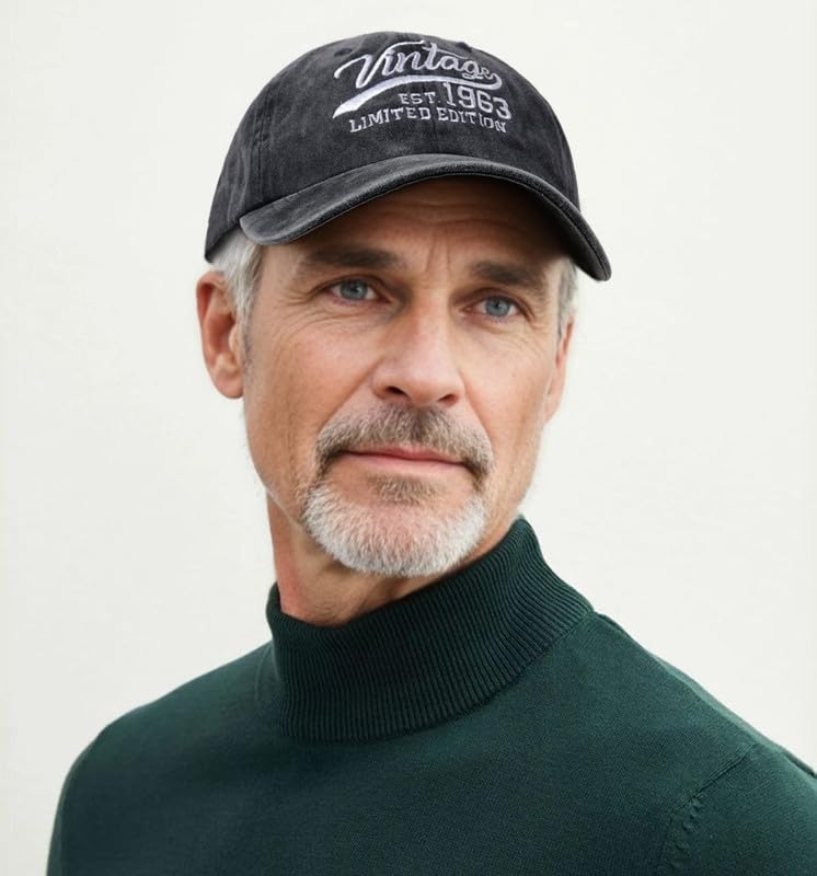 60th Birthday Gifts for Women Men - Vintage 1963 Dad Hat - 60th Birthday Ideas