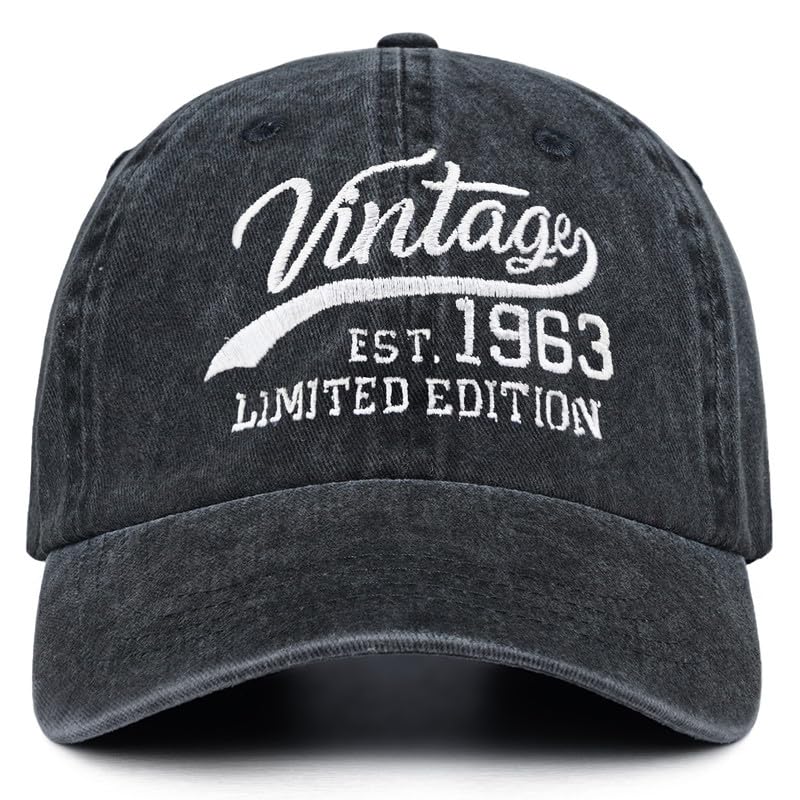 60th Birthday Gifts for Women Men - Vintage 1963 Dad Hat - 60th Birthday Ideas