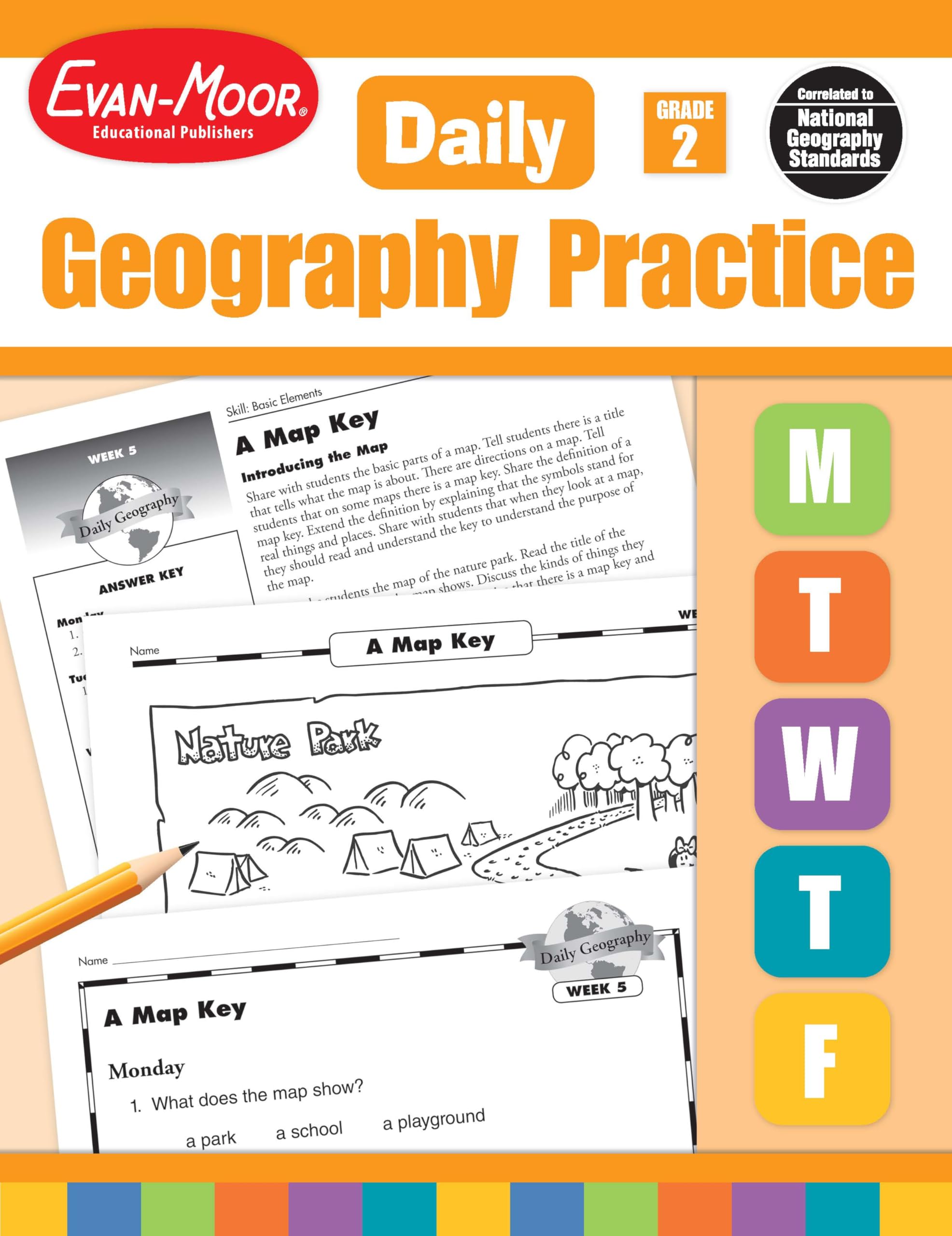 Daily Geography Practice, Grade 2