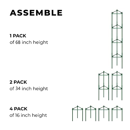 K-Brands Tomato Cage – Premium Tomato Plant Stakes Support Cages Trellis for Garden and Pots (Upto 68 Inches Tall)