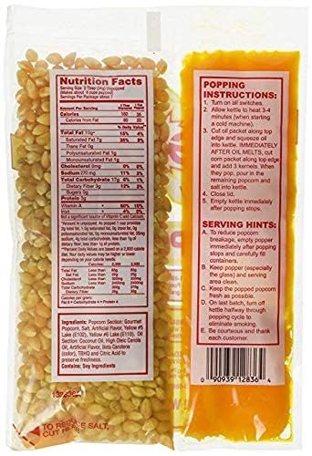 Winona Popcorn butter spray seasoning (1 pack ) (5oz) Flavacol Popcorn seasoning salt (2 pack ) (35oz) Mega Pop popcorn kit, Kettle kit, Dairy and Gluten free, popcorn for popcorn machine (2 pack ) (8oz) Bundled by Hisell3