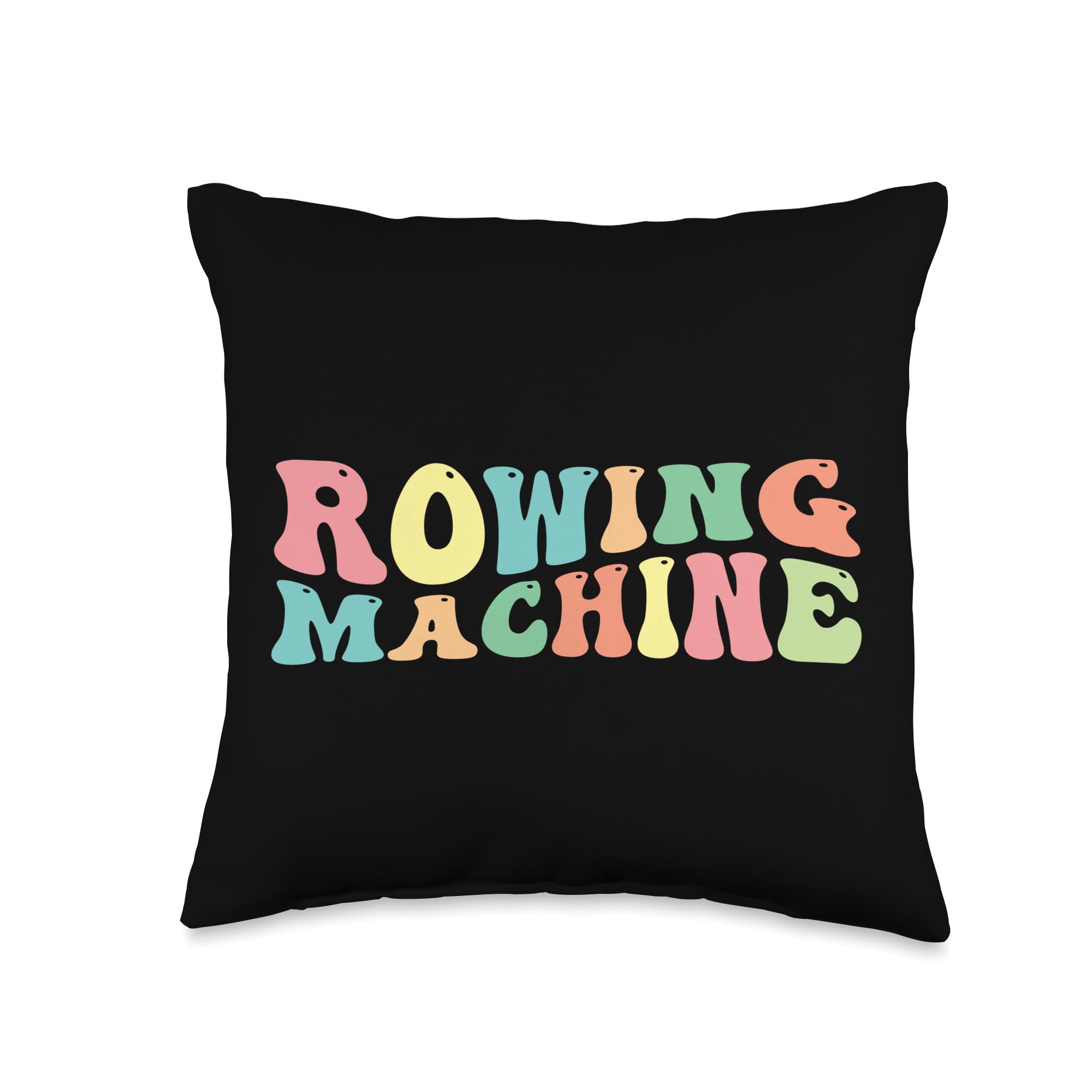 Rowing Machine Rowing Workout Throw Pillow