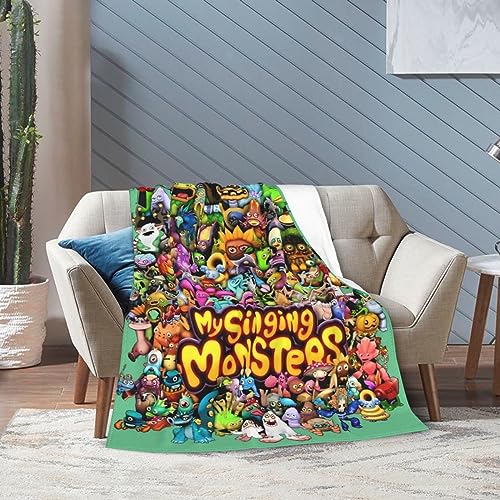 Yfccflloo Cartoon Blanket Throw Flannel Fleece Blanket Lightweight All Seasons for Livingroom/Bedroom/Sofa/Camping50 X40