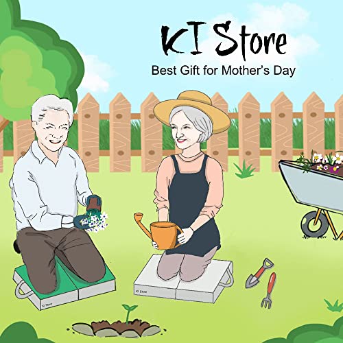 KI Store Garden Kneeling Pad Memory Form Knee Cushions for Gardening Extra Thick Knee Pad Water Resistant Prayer Pillow for Work Yoga Physical Therapy Gray