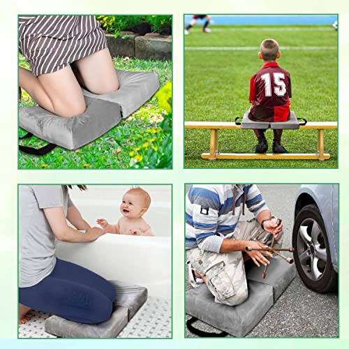 i frmmy Memory Foam Extra Thick Kneeling Cushion Pad- Garden Kneeler for Gardening, Bath Kneeler for Baby Bath, Knee Mat for Work, Extra Large 22x 12 Inch, Thick 2.9 Inch (Gray)