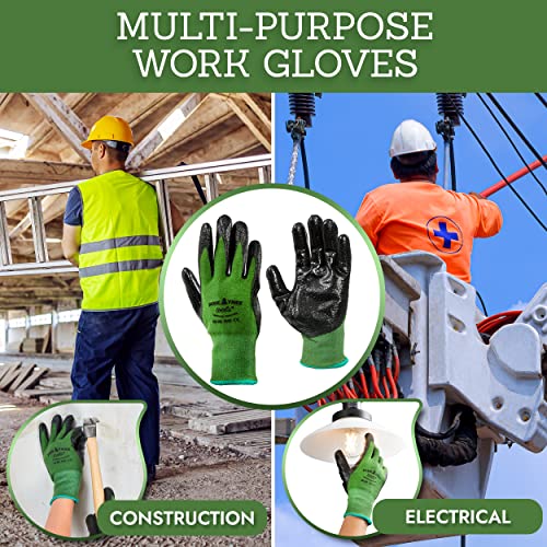 Pine Tree Tools Bamboo Gardening Gloves for Men & Women (Size XL)