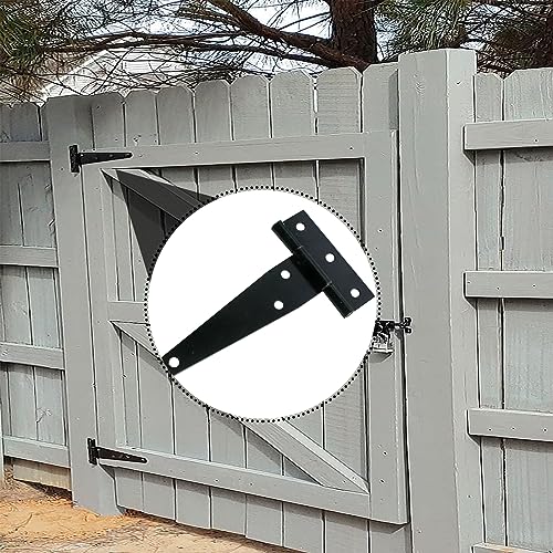 Heavy Duty T Hinge Tee Hinge T Strap Hinge Shed Hinge Gate Hinge Barn Hinge Fence Hinge Door Hinge Wrought Rustproof All Size Black