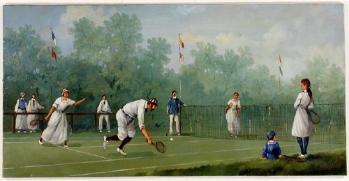 Edwardian Tennis Match