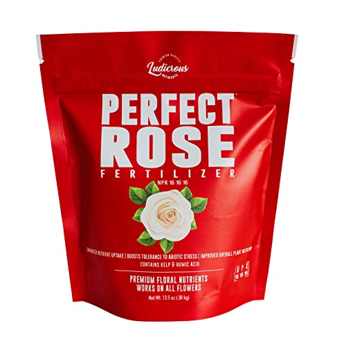 Perfect Rose Fertilizer – 13.5oz Premium Rose and Flower Fertilizer – Floral Nutrients for All Types of Flowers – Plant Fertilizer with Kelp for Soil and Hydroponic Flower Gardens