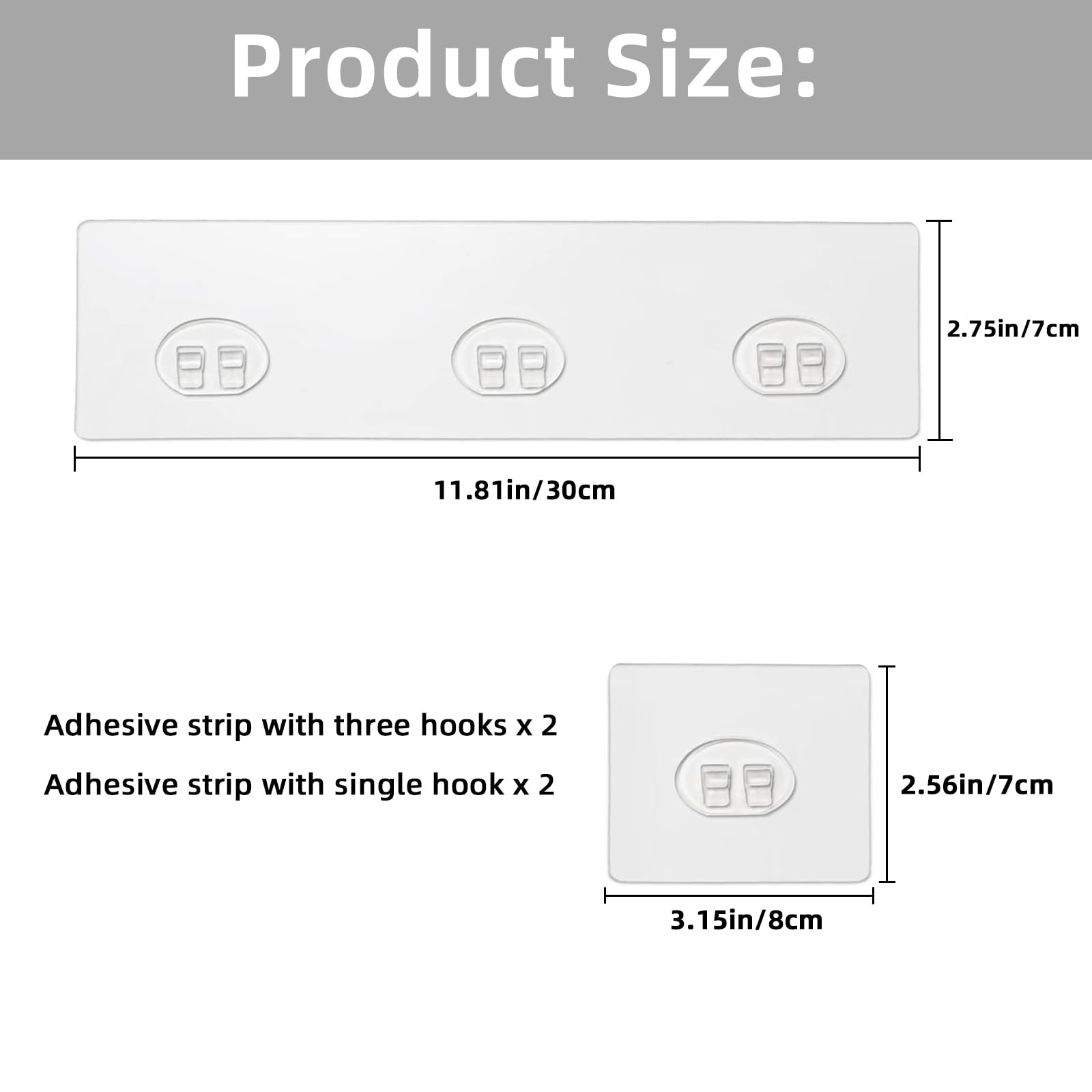 HSD Houseware Corner Shower Caddy Adhesive Replacement 4 PCS, Waterproof No Drilling Shower Shelf Adhesive Replacement, Self Adhesive Hooks for Hanging Soap Dish Towel Holder Toothbrush Holder