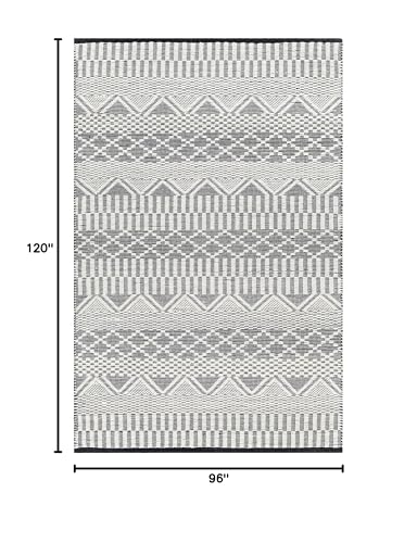 Mark&Day Area Rugs, 8x10 Owenton Modern Gray Area Rug, Grey Ivory Carpet for Living Room, Bedroom or Kitchen (8' x 10')
