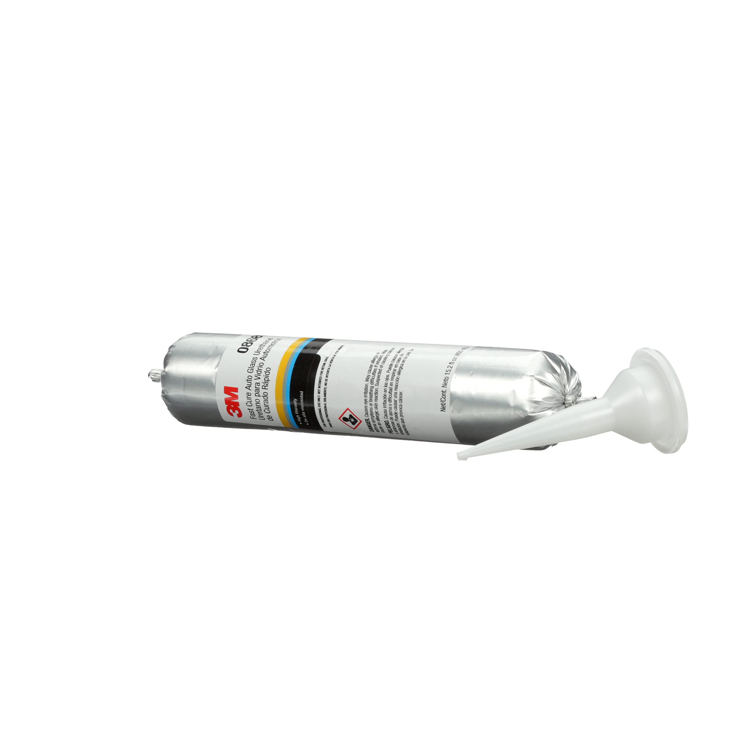 3M Fast Cure Auto Glass Urethane, 08690, 10.5 fl oz Cartridge , White