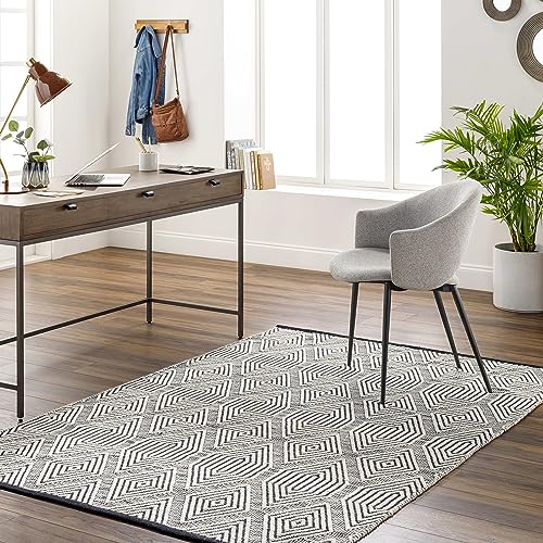 Mark&Day Area Rugs, 8x10 Owsley Modern Gray Area Rug, Grey Ivory Carpet for Living Room, Bedroom or Kitchen (8' x 10')