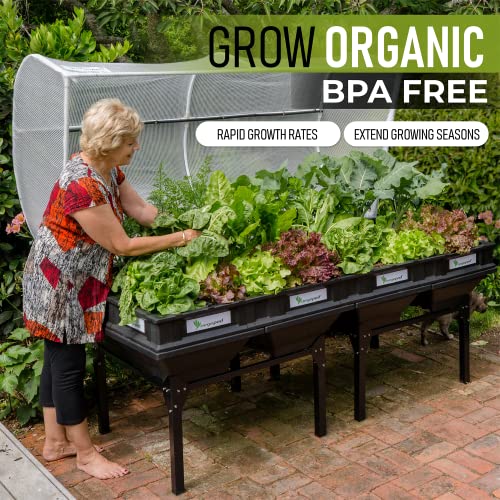 Vegepod - Raised Garden Bed - Self Watering Container Garden Kit with Protective Cover, Easily Elevated to Waist Height, 10 Years Warranty (Large)