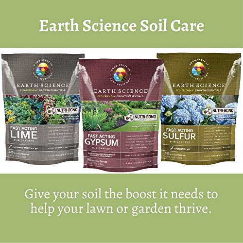 Earth Science β Fast Acting Sulfur with Nutri-Bond Run Off Reduction Technology β Fertilizer Enhancer β Lower pH of Soil 2.5 lb