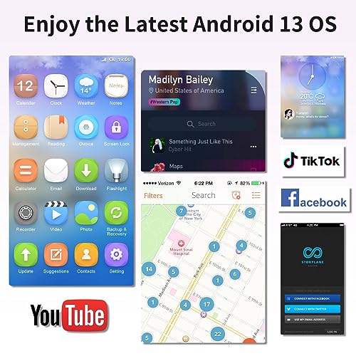 viqee S23U Cell Phone 5G Unlocked Phone,Smartphone with Tool Pen, Android 13.0 Cell Phone 6GB+256GB Full Netcom Support Dual SIM Dual Standby(Purple)