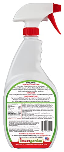 I Must Garden Deer Repellent: Mint Scent Deer Spray for Gardens & Plants β Natural Ingredients β 32oz Ready to Use