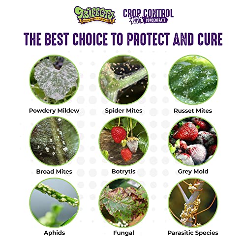 Trifecta Crop Control Super Concentrate All-in-One Natural Pesticide, Fungicide, Miticide, Insecticide, Help Defeat Spider Mites, Powdery Mildew, Botrytis, Mold, and More on Plants 4 OZ