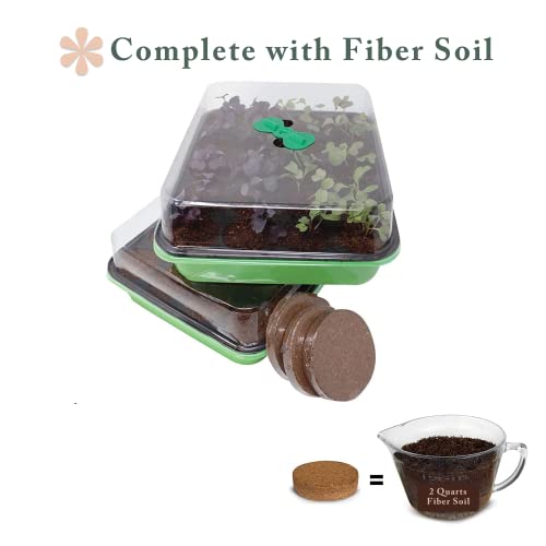 Window Garden Microgreens Grow Kit - Assorted Microgreen Seeds, Indoor Starter Growing Kit -Window Garden 20 Cavity Seed Propagation Kits (2) β Complete with Fiber Soil