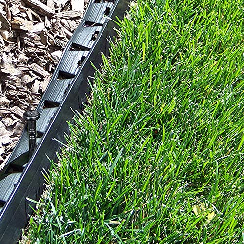 60-Pack 8 Inch Plastic Edging Nails, Landscape Edging Stakes Spiral Nylon Yard Garden Anchoring Spikes for Artificial Turf, Paver Edging, Weed Barrier, Tent
