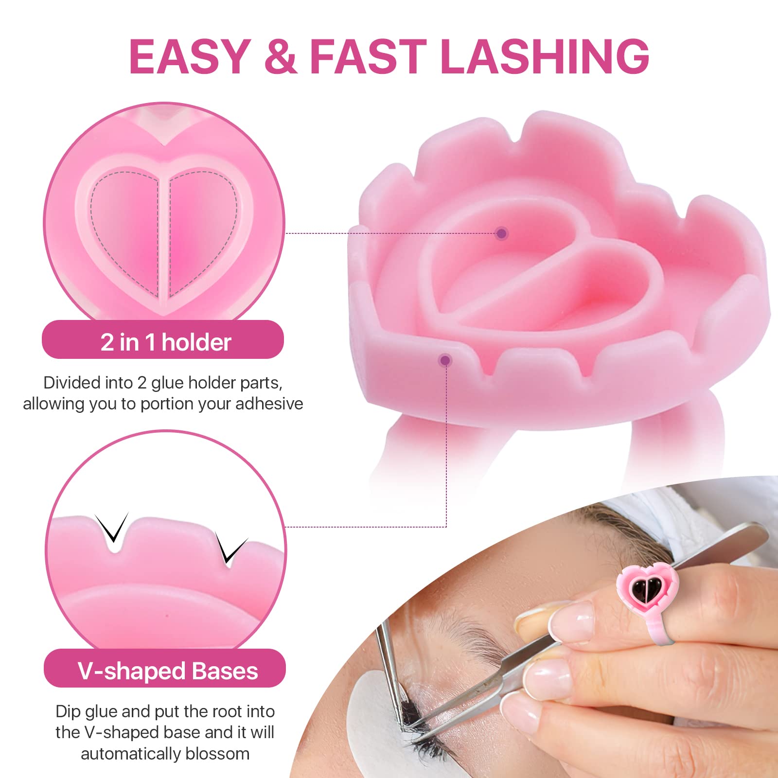 Pretty memory 152 PCS Eyelash Extension Kit with Lash Mannequin Head, Lash Training Kit for Beginners with Fan, Eyelash Extension Glue and Remover Cream, Tweezers for Practice