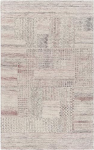 Mark&Day Area Rugs, 8x10 Tongerlo Modern Cream Area Rug, Beige Grey Pink Carpet for Living Room, Bedroom or Kitchen (8' x 10')