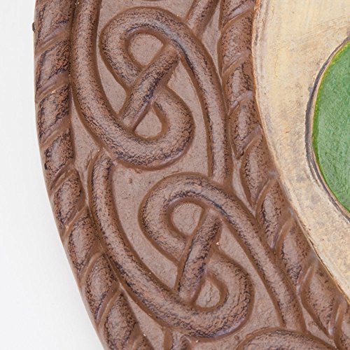 Bits and Pieces - St. Patrick's Day Shamrock Stone - Luck of The Irish - Celtic Knotted Border