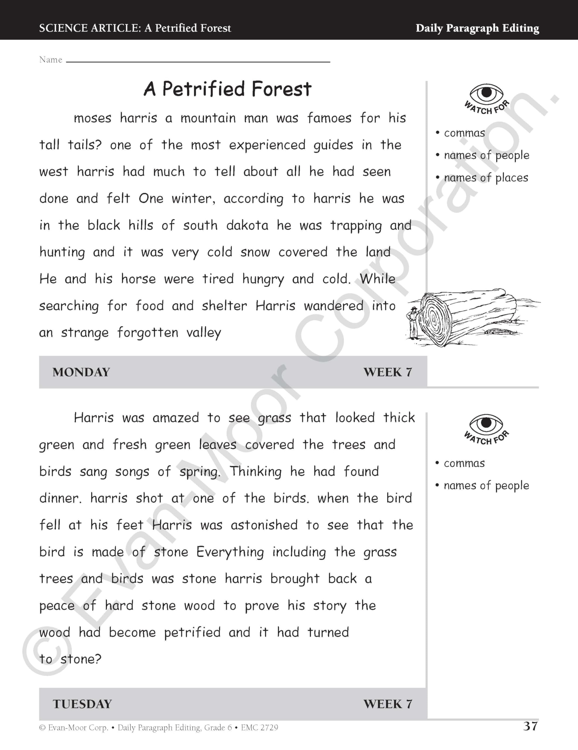 Evan-Moor Daily Paragraph Editing, Grade 6