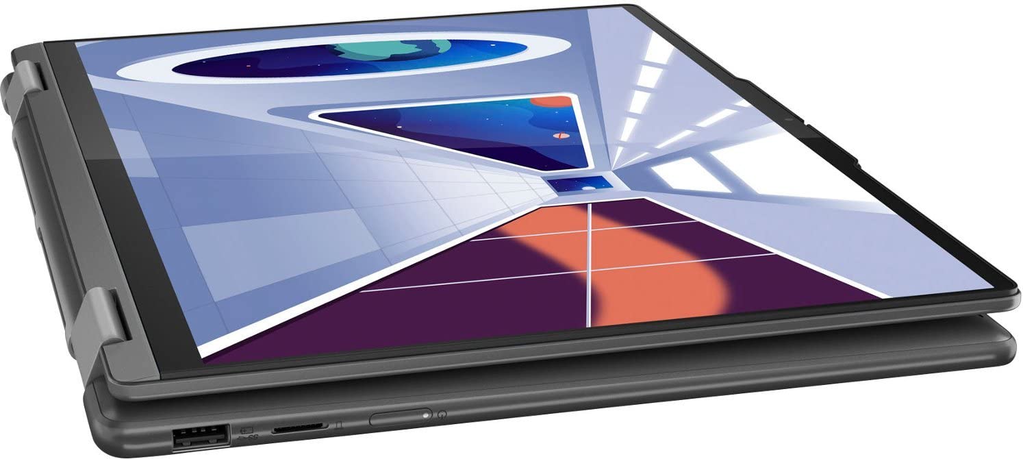 Lenovo Yoga 7i 2-in-1 14" 2.2K Touch Laptop, 360° flip-and-fold Design, Intel Core i5-1335U, 8GB RAM 512GB SSD, Intel Iris Xe Graphics, Backlit KB, Win11, Storm Grey, NoCo Bundle
