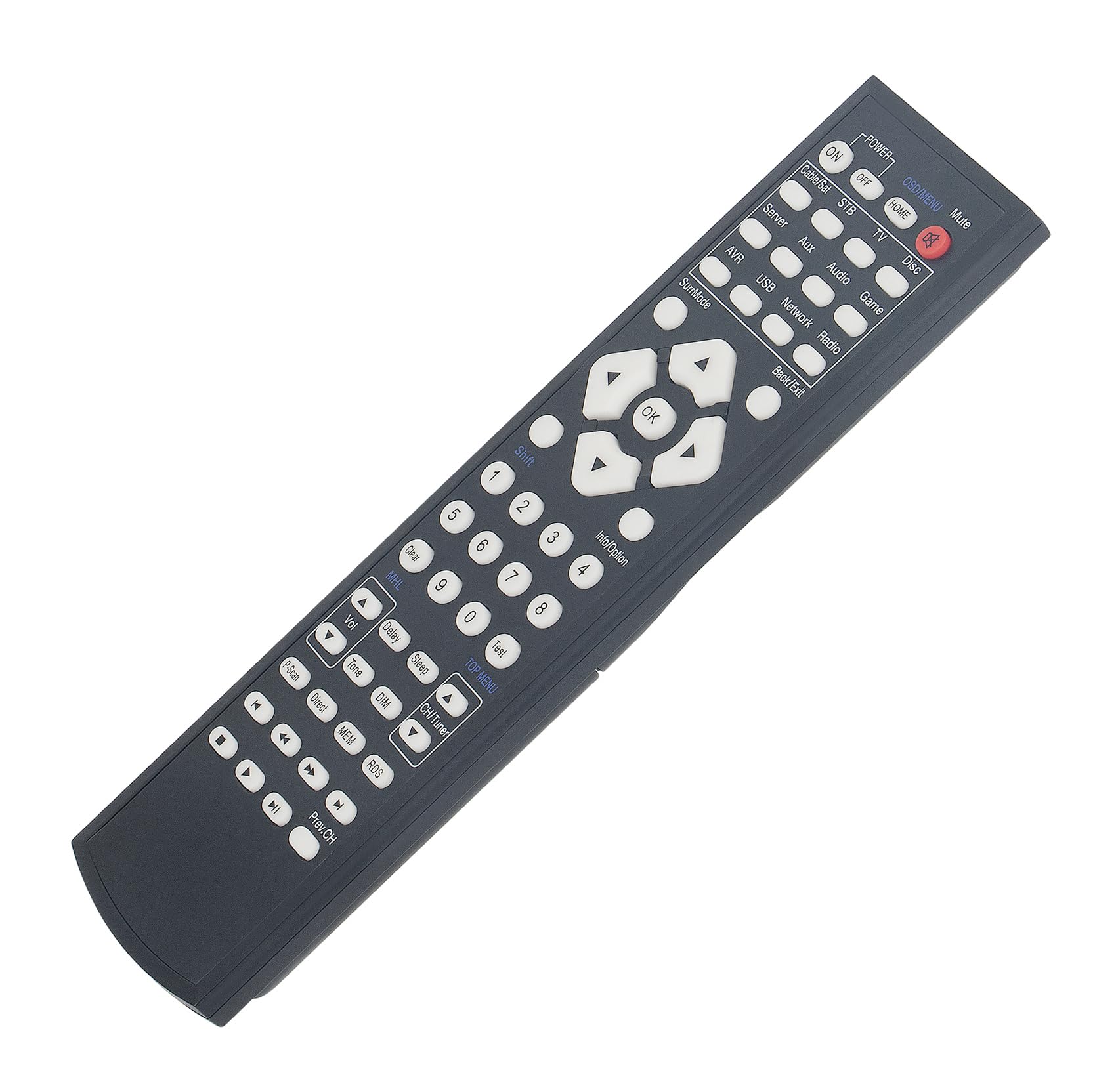 ALLIMITY AVR161 Replacement Remote Control Compatible with Harman Kardon Home Cinema 7.2ch AV Receiver AVR1710 AVR1710S AVR171S/230C AVR151 AVR151SAVR161 AVR161S AVR161/230C