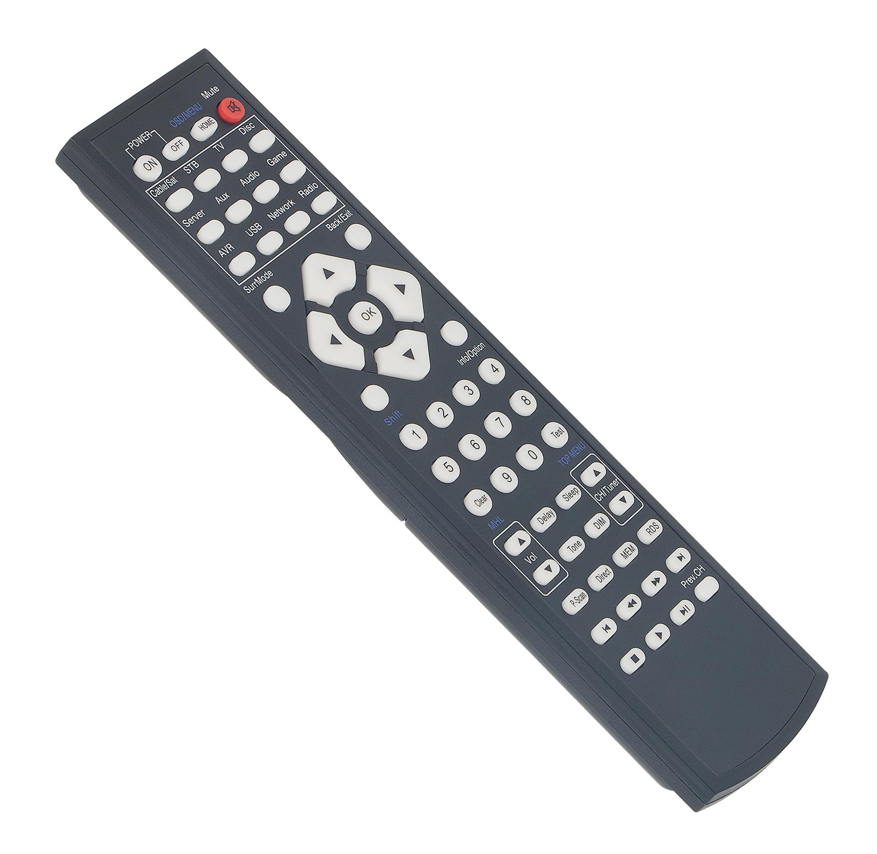 ALLIMITY AVR161 Replacement Remote Control Compatible with Harman Kardon Home Cinema 7.2ch AV Receiver AVR1710 AVR1710S AVR171S/230C AVR151 AVR151SAVR161 AVR161S AVR161/230C