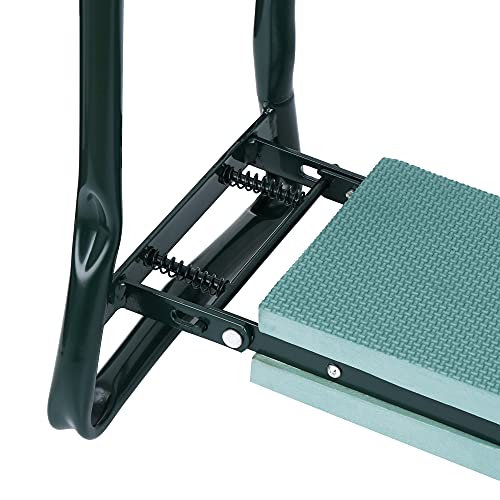 LEMY Garden Kneeler Seat Multiuse Portable Garden Bench Garden Stools Foldable Stool with Tool Bag Pouch EVA Foam Pad