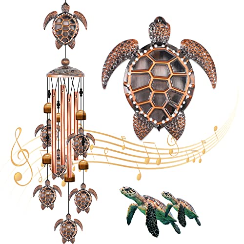 Turtle Wind Chime for Outside,Sea Turtle Gifts for Women,35IN Windchimes Outdoors Clearance,Turtle Decor for Garden Yard Porch Patio Home, Birthday Gift for Mom Grandma Friend